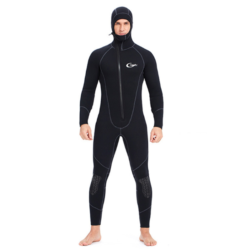 Yon Sub Mens 5MM Front Zip Hooded Full Body Wetsuit